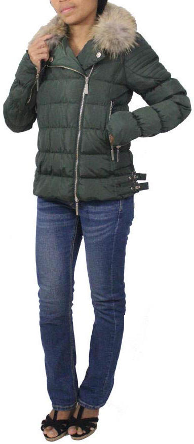 Relish Mangana Green Down Jacket - Red Rae Town & Country